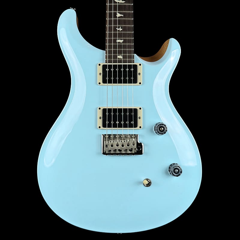 PRS CE 24 Custom Color - Powder Blue Gloss - Natural Back | Reverb