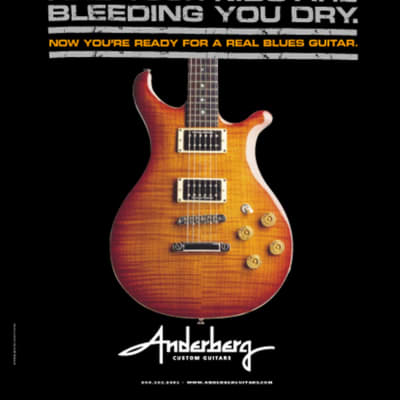 2003 Anderberg Gunnie Carved Top Neck Thru Custom | Reverb