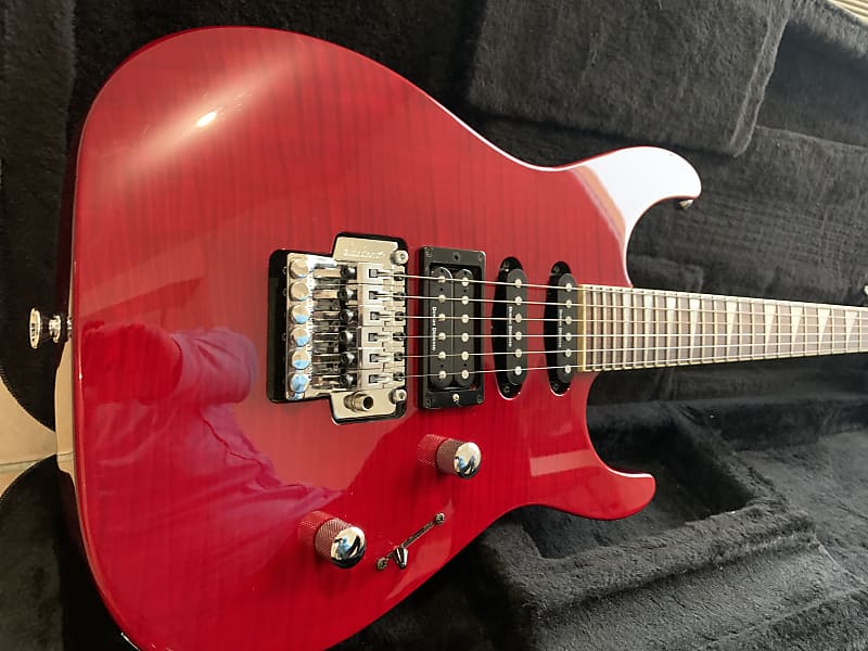 Jackson DK2 1996 Japan Transparent Red DK2-TR | Reverb