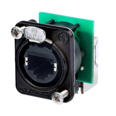 Neutrik NE8FDP-B D-Series etherCON Receptacle, Black | Reverb