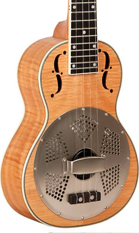 Gold Tone ResoUke Resonator Curly Maple Tenor Ukulele | Reverb
