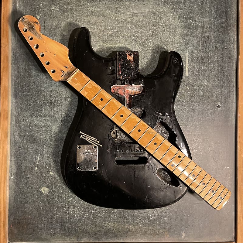 Fernandes Stone Logo RST 50 ‘57 80’s Black | Reverb