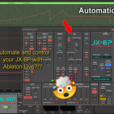 Virtual PG-800 JX-8P Synthesizer Programmer Editor - Max For | Reverb