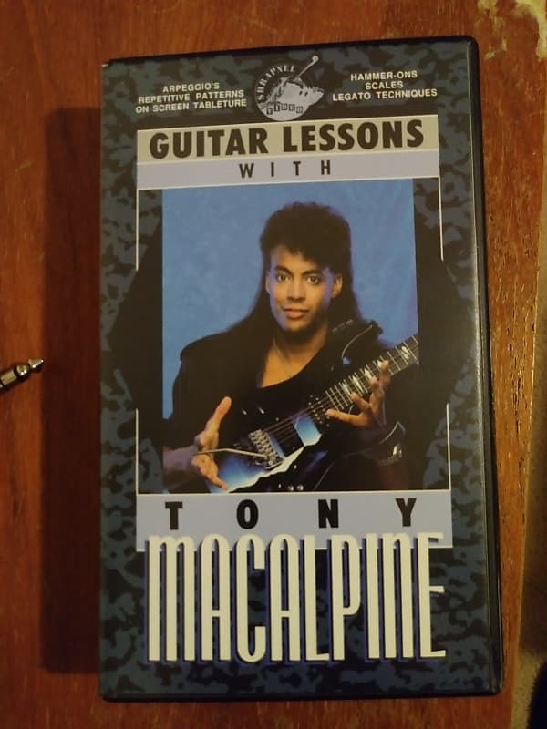 Tony Macalpine Guitar Lesson VHS Guitar Lessons VHS 1990 | Reverb
