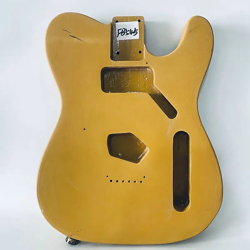 Gold Telecaster Style Guitar Basswood Body | Reverb