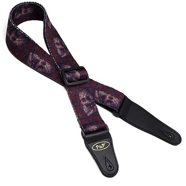 Custom Guitar Straps - Unleash Your Style - s008skull | Reverb