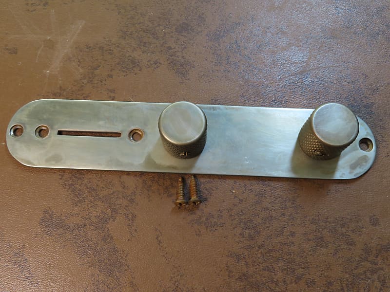 AGED Tele CONTROL PLATE + KNOBS fits Fender Telecaster + | Reverb