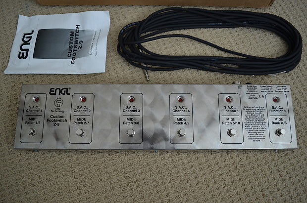 ENGL Z-9 Custom Foot Controller Z9 Z 9 Footswitch MINT | Reverb