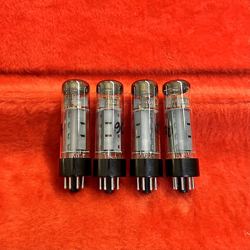 MATCHED QUAD! -Mullard 6ca7 EL34 valves c 1960 original | Reverb UK
