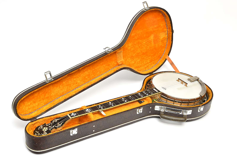 Kasuga 5-String Banjo Hearts&Flowers 1970s - blonde | Reverb