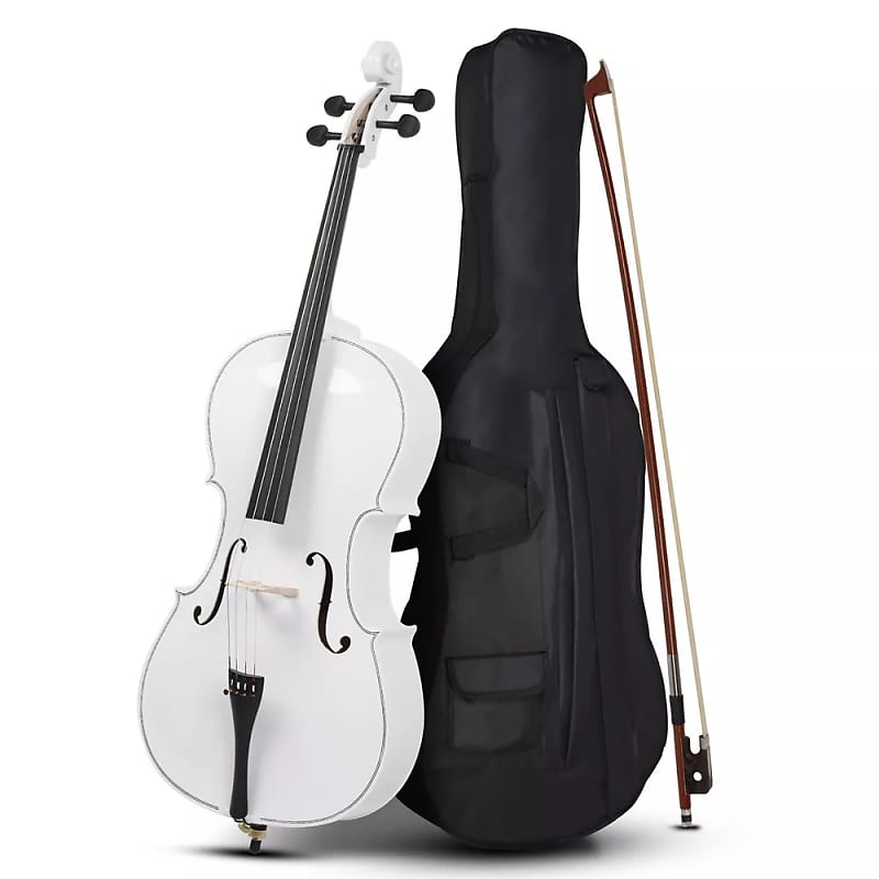 Full Size 4/4 Full Size Cello Basswood White Color Cello | Reverb