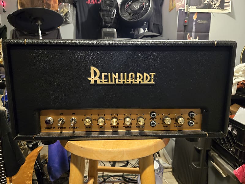 Reinhardt 18 Watt Mid 90's - Black and Gold | Reverb