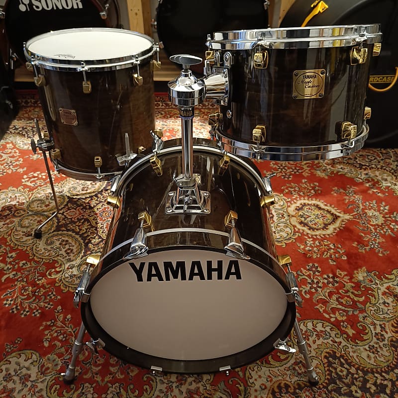 Yamaha Maple Custom Bop Kit 18"x14" 12"x8" 14"x14" - Black | Reverb