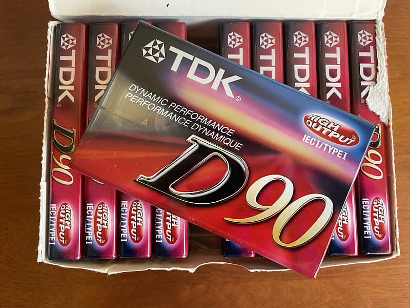 10 Pack TDK D90 Recordable Blank Cassette Tapes Type I | Reverb