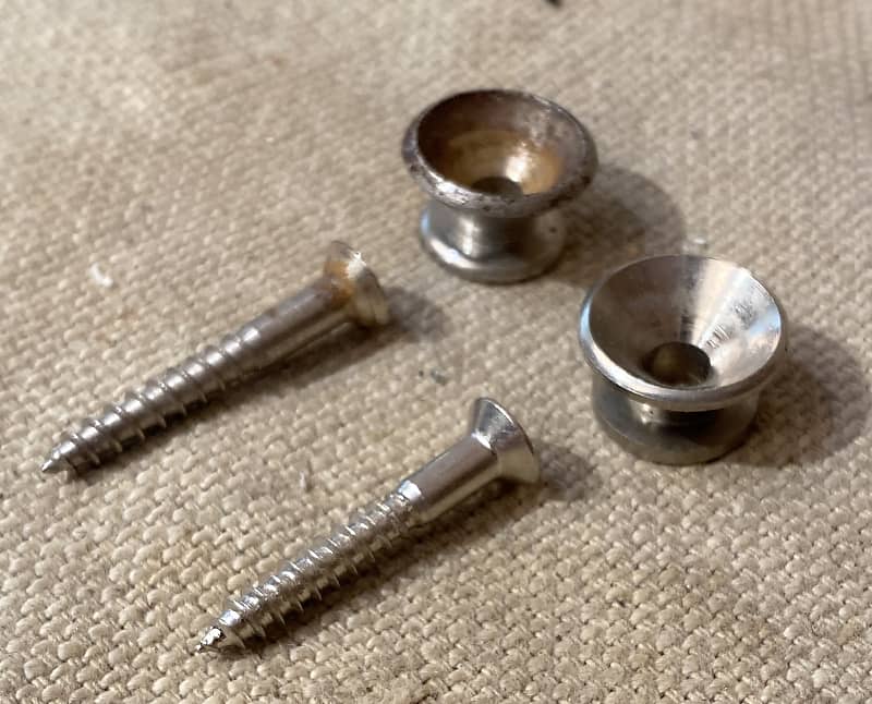 Vintage 1960's Fender Strap Buttons Set-Pair of Two for | Reverb