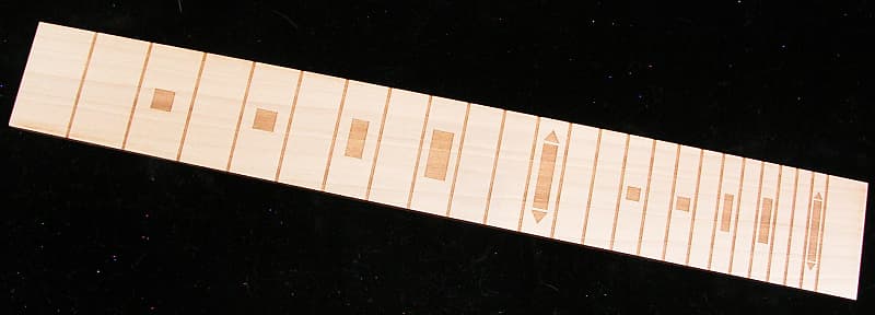 Slide Steel Lap Guitar Fretboard 22.5 Scale Laser Etched Real | Reverb
