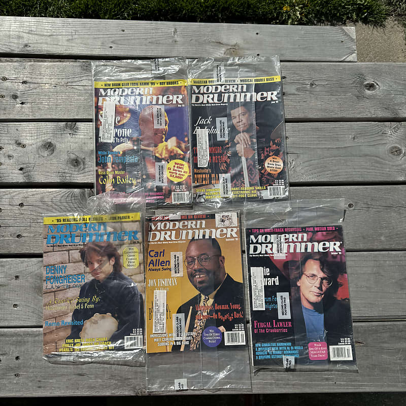New Old Stock Modern Drummer Magazine LOT 1995 | Reverb UK
