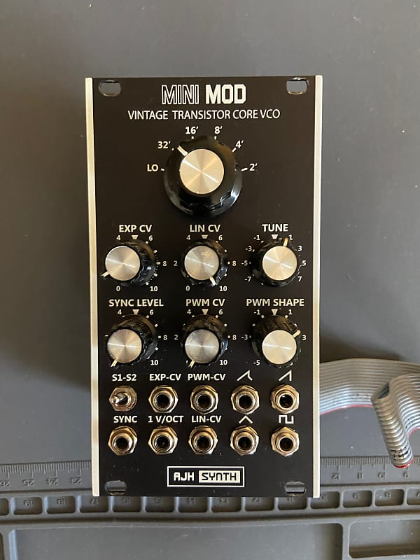 AJH Synth Minimod Transistor Core VCO Eurorack Module Black | Reverb