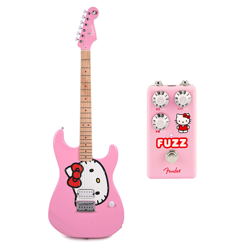 Squier Limited Edition Hello Kitty Stratocaster Pink Fuzz | Reverb