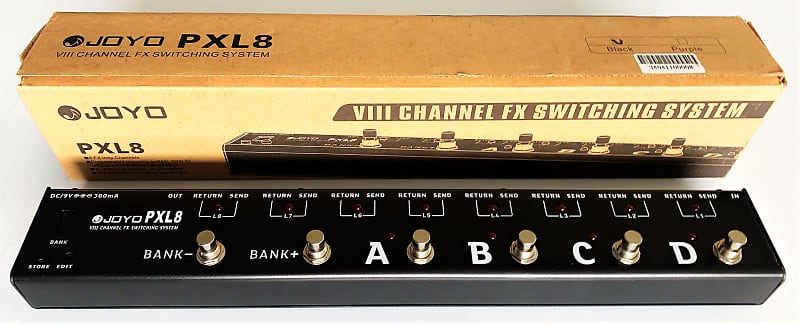JOYO PXL8 Foot Pedal Controller 8 FX Loop Programmable Pedal | Reverb