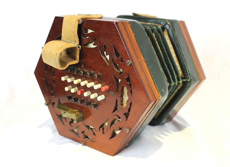 5787 - Rosewood George Case Boosey & Co. English Concertina | Reverb