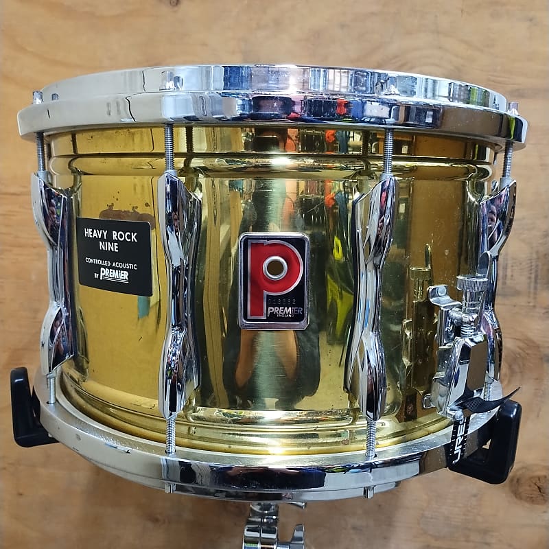 Premier 14x9 Heavy Rock Nine Brass Snare Drum | Reverb