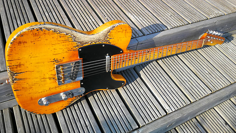 Tele Heavy Relic Blackguard Butterscotch. Free Postage !! | Reverb UK