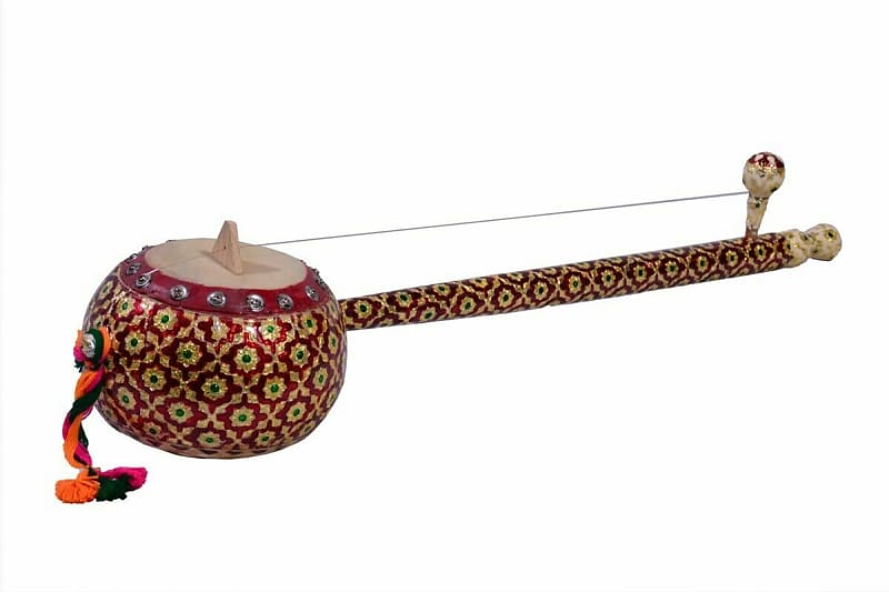 Naad Folk Musical Meenakari Work 20" Inch Iktara Tumbi | Reverb