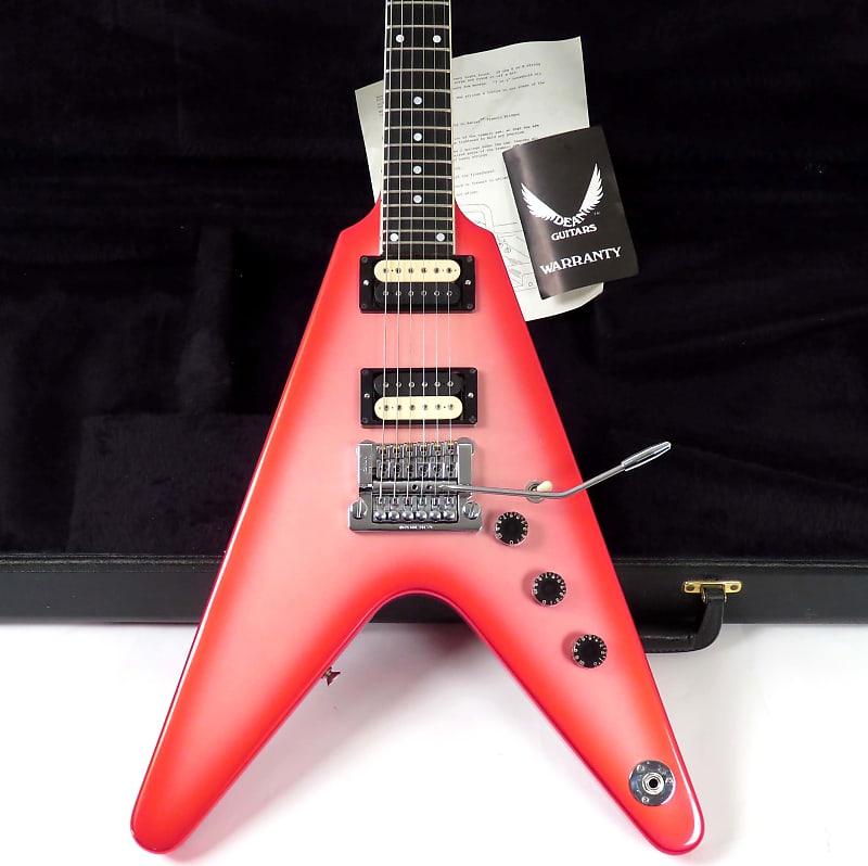 1983 Dean V - Rare Pearl Red Burst Finish - V Headstock - | Reverb