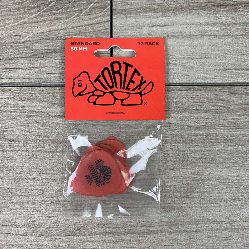 Dunlop Tortex Standard Picks, 12-Pack, 0.50mm in Red | Reverb