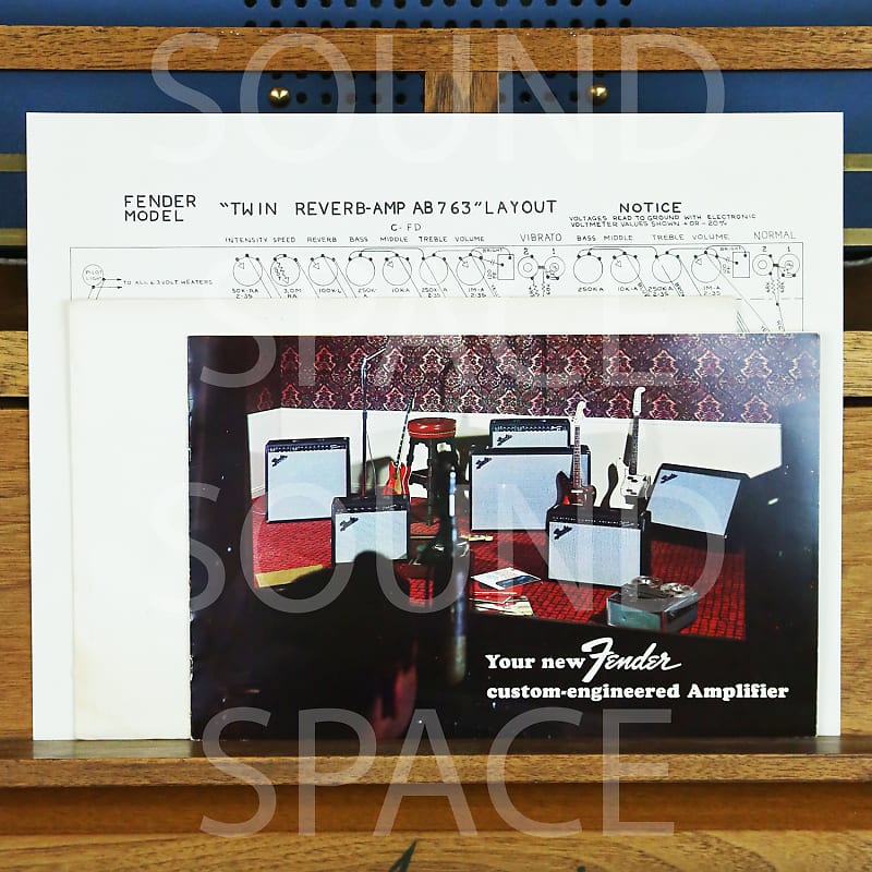 1960s Fender Twin Reverb Amp Vintage Manual and | Reverb Australia