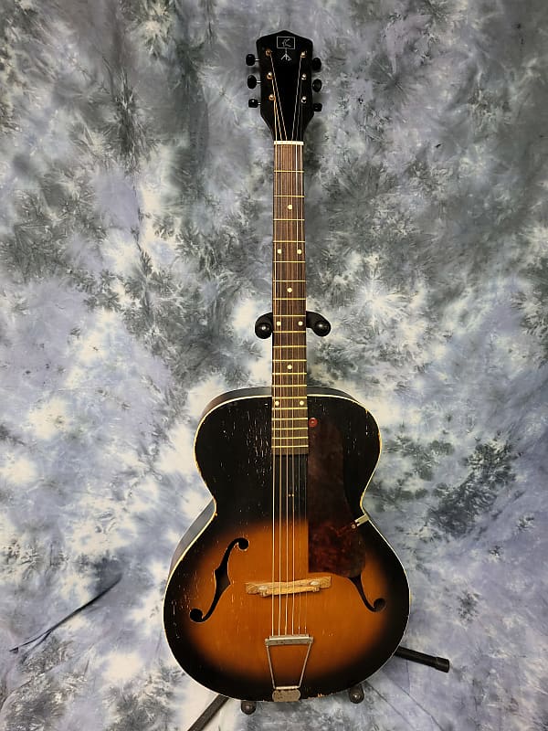 Vintage RARE 1950 Kay Model L5229 Sunburst Super Grand | Reverb Canada