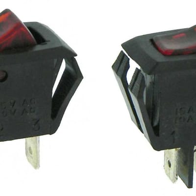 2 Pack Servalite SPDT Snap-In Rocker Switch Center Off | Reverb