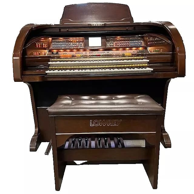 Lowrey Rhapsody Organ with bench **Intermittent working | Reverb