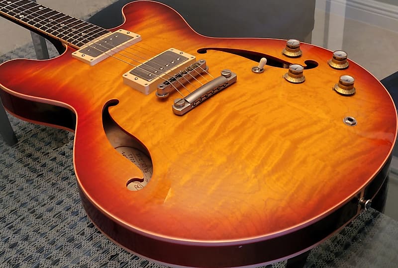 Brian Monty MONTY BLUES QUEEN - Flame Maple - Brazilian RW | Reverb