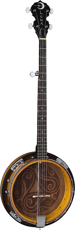 Luna Tobacco Burst Celtic 5-String Banjo (BGBCEL5) | Reverb