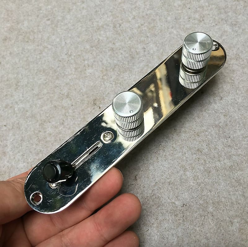 Chrome Vintage Tele Style Guitar Prewired Loaded Control | Reverb