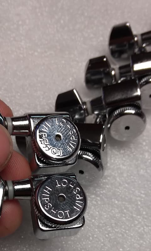 Hipshot 6-InLine Grip-Lock Non-Staggered Closed Guitar Tuners | Reverb