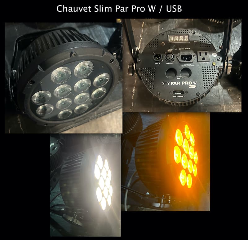 Pair of Chauvet Slim Par Pro W | Reverb