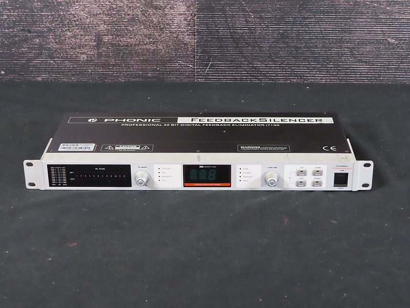 Phonic I7100, Rack-Mount Feedback Silencer Vocal Effects | Reverb