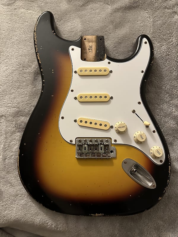 MJT Stratocaster Body 2020 - Sunburst | Reverb