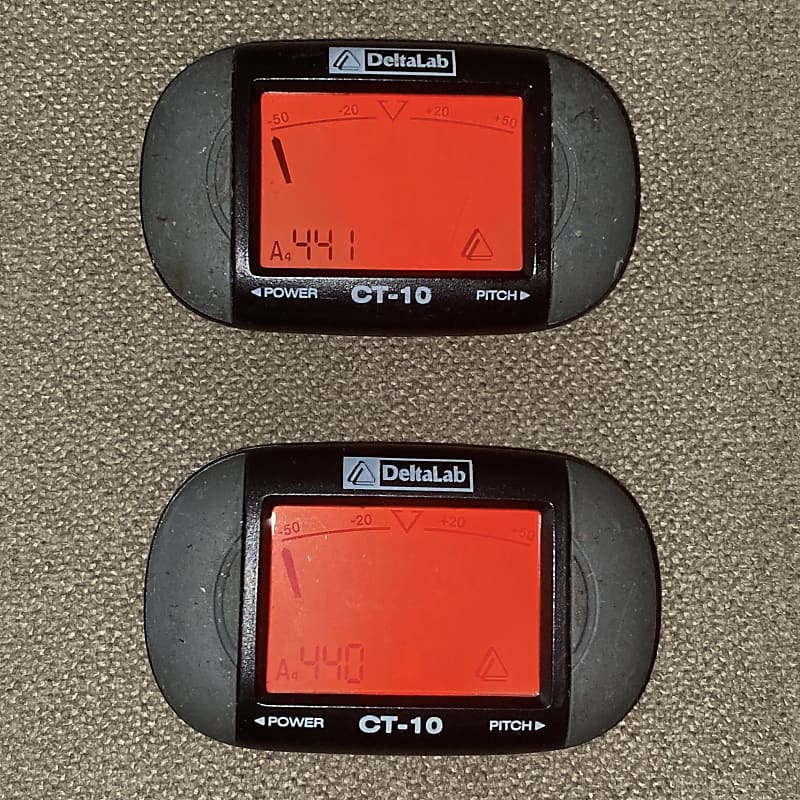 DeltaLab CT-10 Clip-On Tuner (2 pack) Black/Grey | Reverb