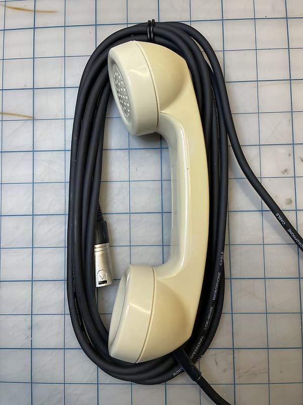 Kerns TeleMic Telephone Microphone 2024 - Cream/Black | Reverb