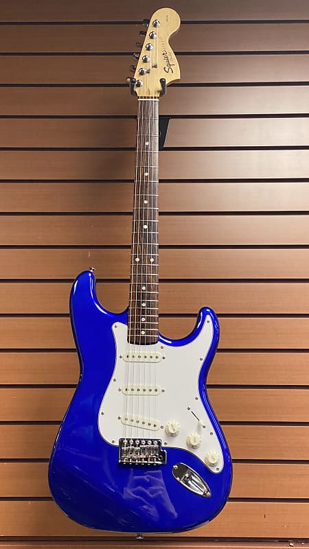 Squier Affinity Series Strat Electric Guitar Blue | Reverb