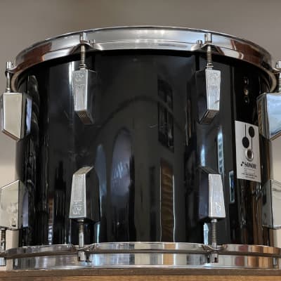 1970's Sonor Phonic 14" Black 10x14 Rack Tom 9-Ply Beech | Reverb
