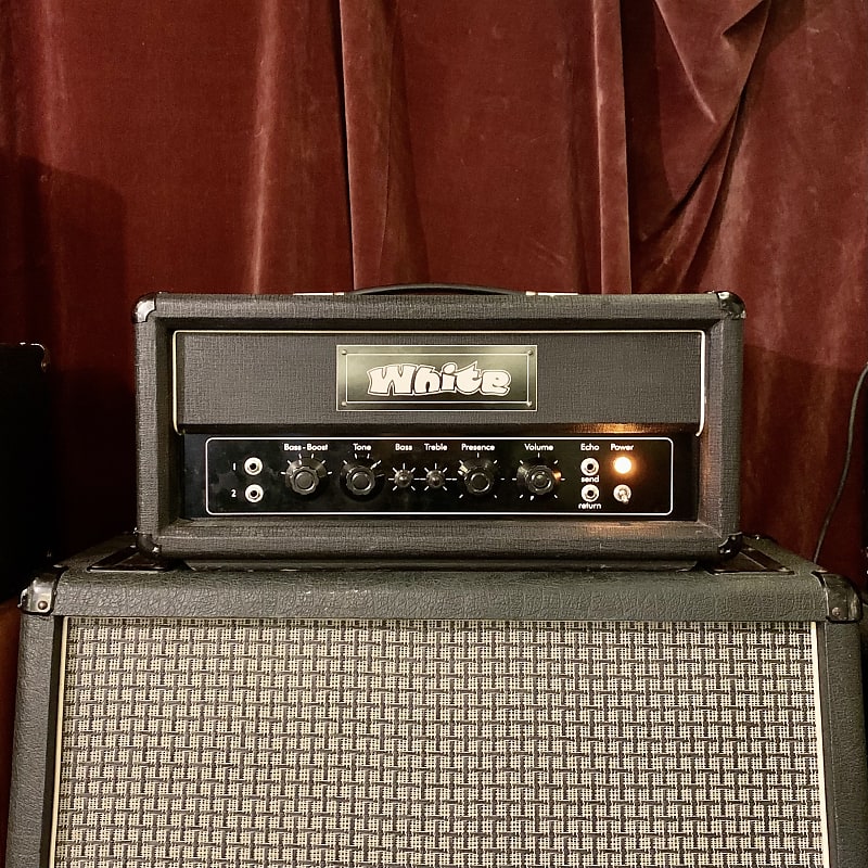 WHITE W-100 guitar/ bass amplifier c 1969 Black original | Reverb