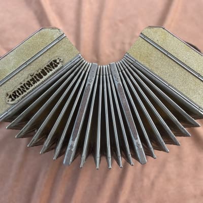 Concertina Vintage Concertina Bandoneon Accordion Button Box | Reverb