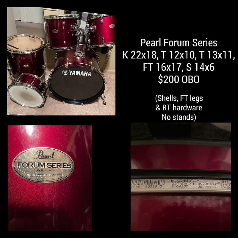 Pearl Forum Series Mid-2000’s Red wine | Reverb