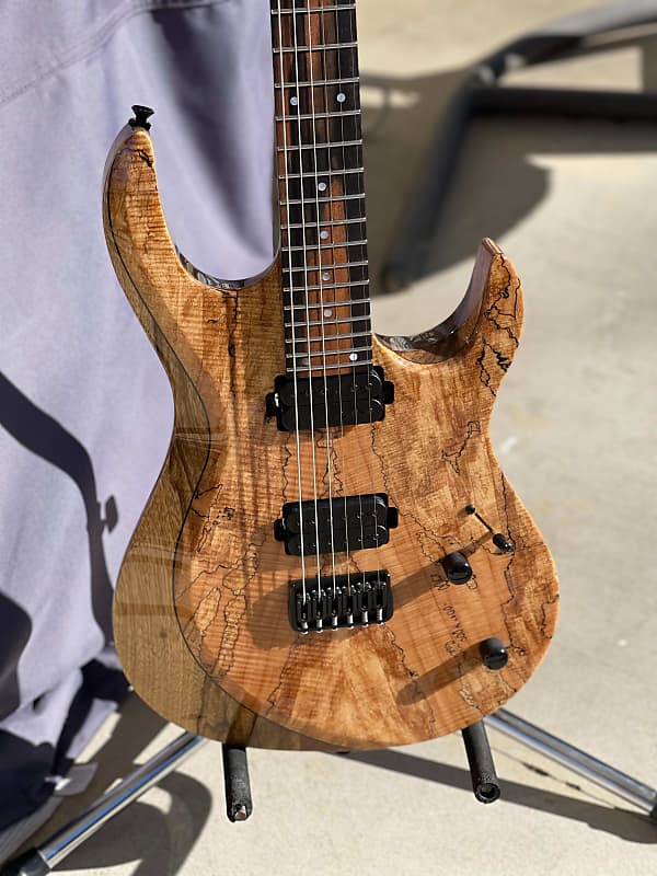 2022 Kiesel Neck-thru Aries - Pick-your-top Spalted Maple | Reverb