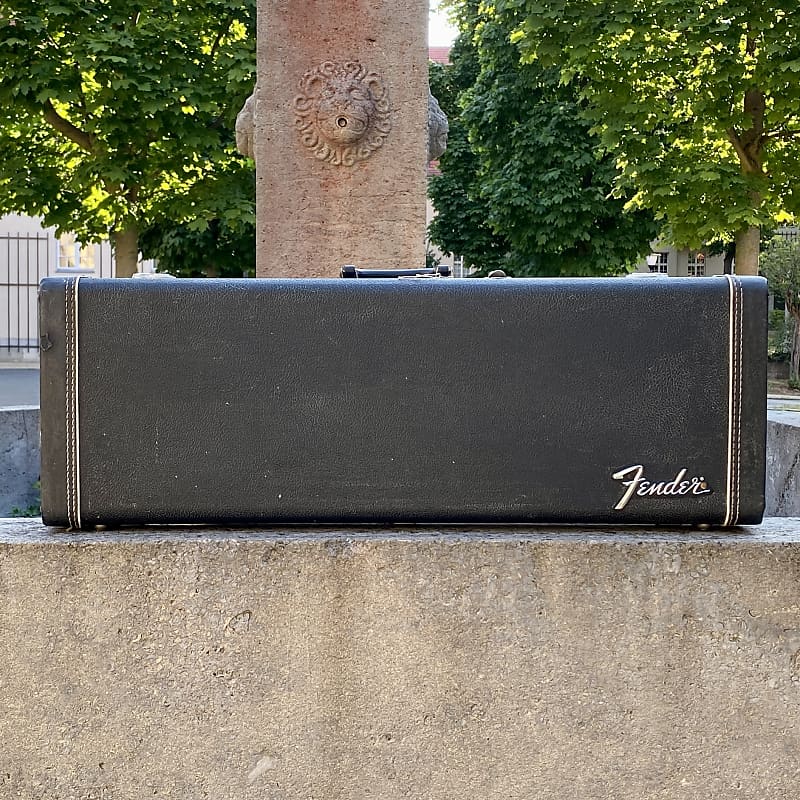 🎸 FENDER BLACK TOLEX CASE / lap steel / 1966 / vintage / | Reverb